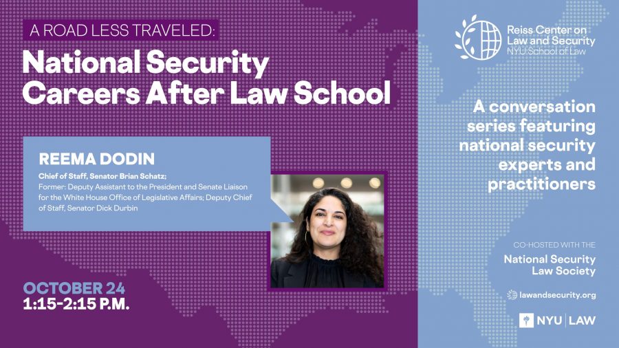 Oct. 24: A Road Less Traveled with Reema Dodin – The DOCKET